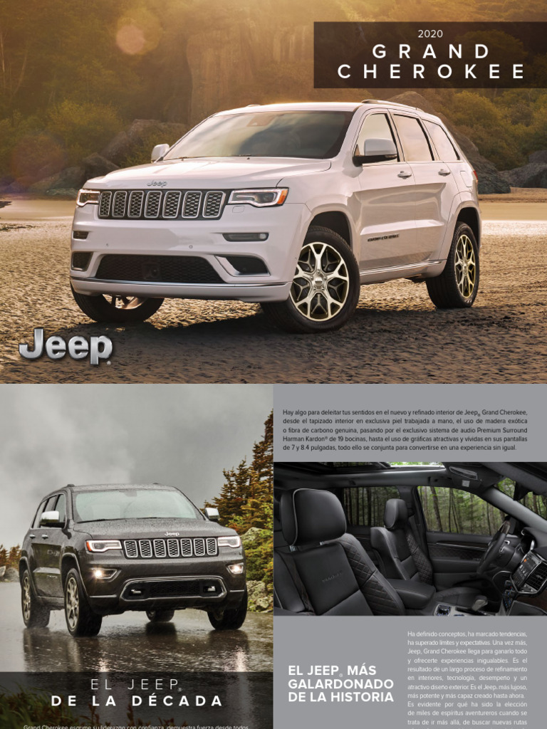 Jeep Grand Cherokee: Lujo y Potencia | PDF | Tracción en las cuatro ...