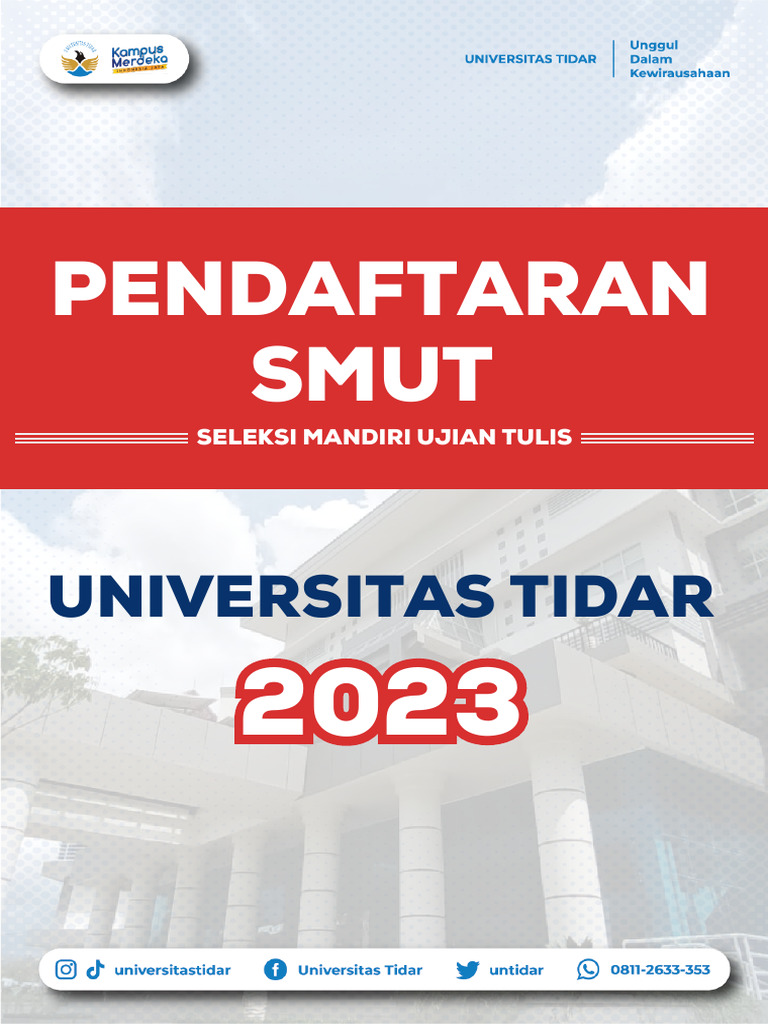 Panduan Pendaftaran SMUT SMART UNTIDAR | PDF