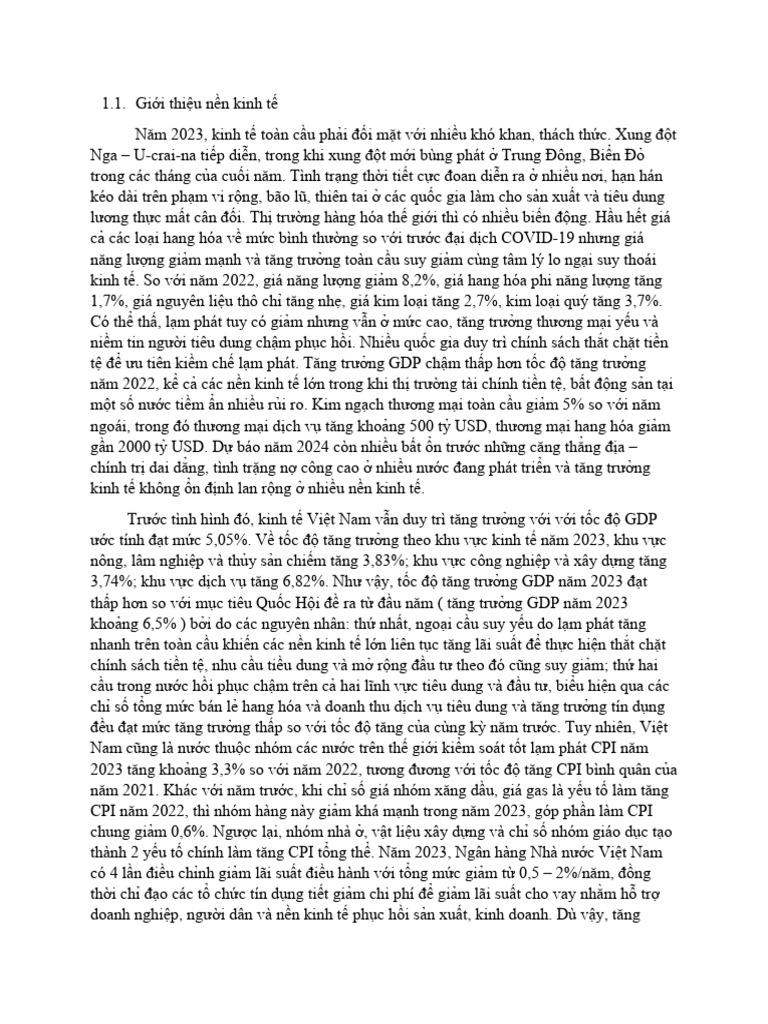 Giới thiệu nền kinh tế - TCDN | PDF