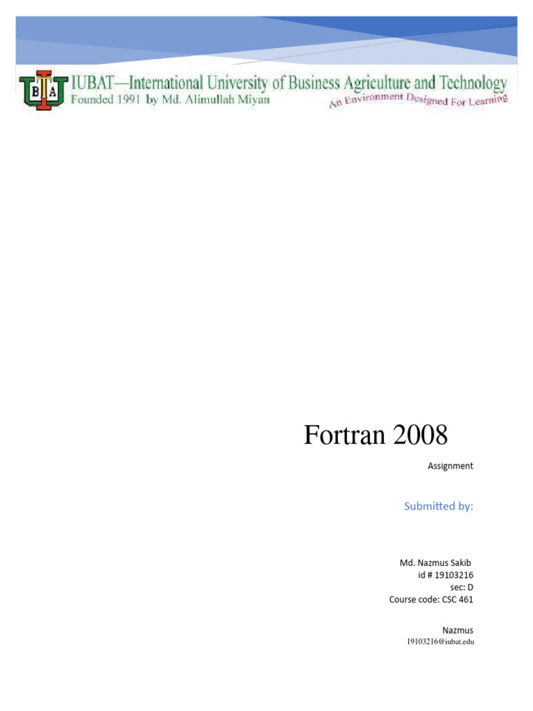 Fortran 2008 Pdf Computer Science Computer Engineering