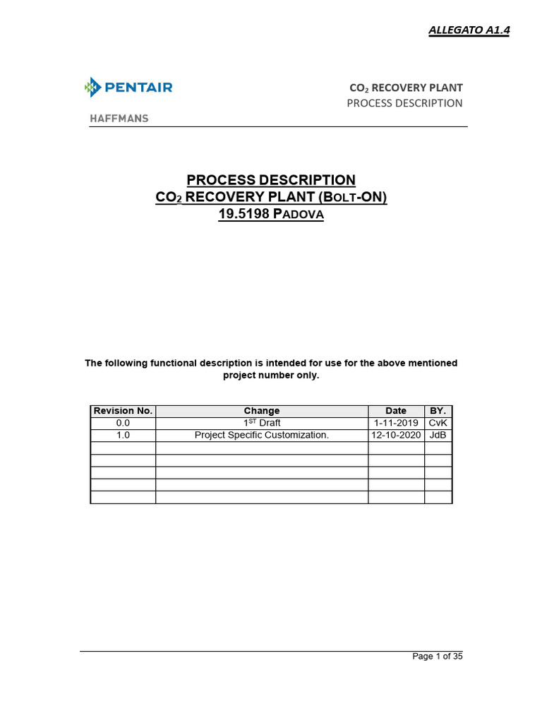 CO2 Recovery Plant Process Overview | PDF | Carbon Dioxide | Pump