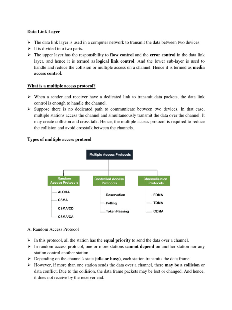 unit 3 cn | PDF | Channel Access Method | Ethernet