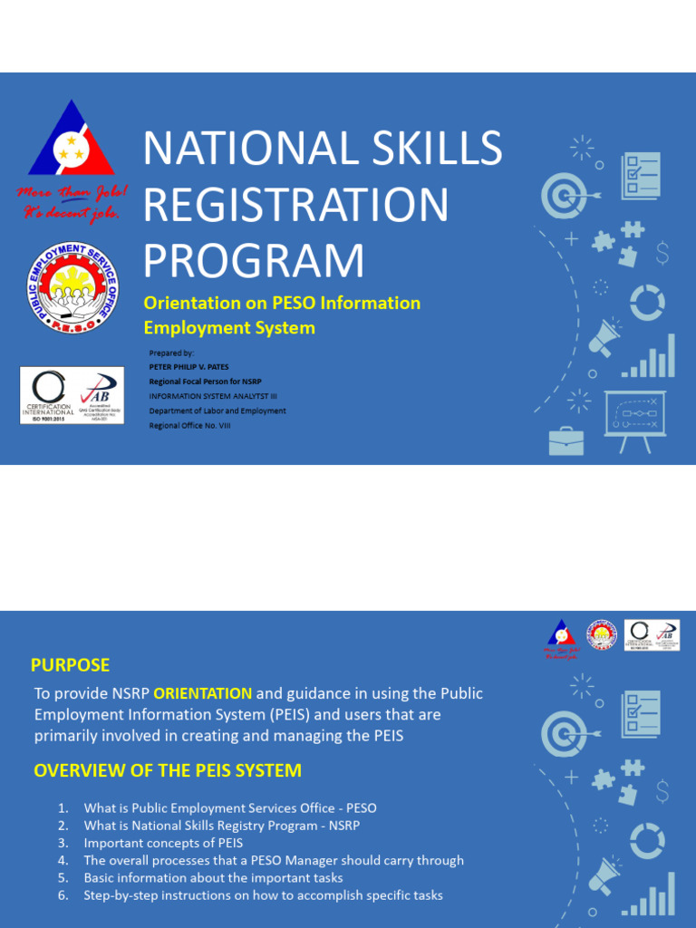 NSRP Peis Sibol | PDF | Employment | Computing