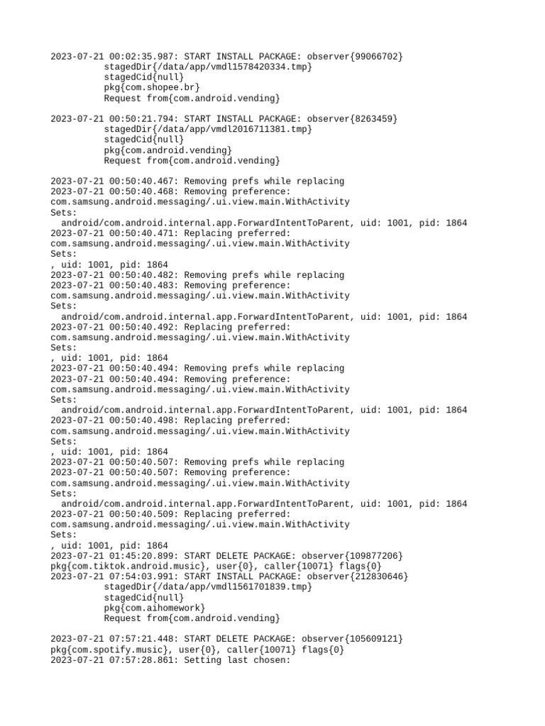 PM Debug Info | PDF | Android (Operating System) | Software