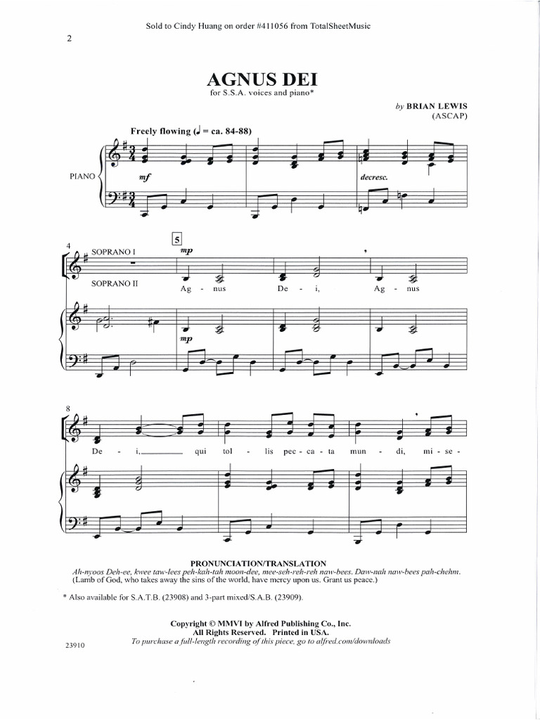 Agnus Dei | PDF