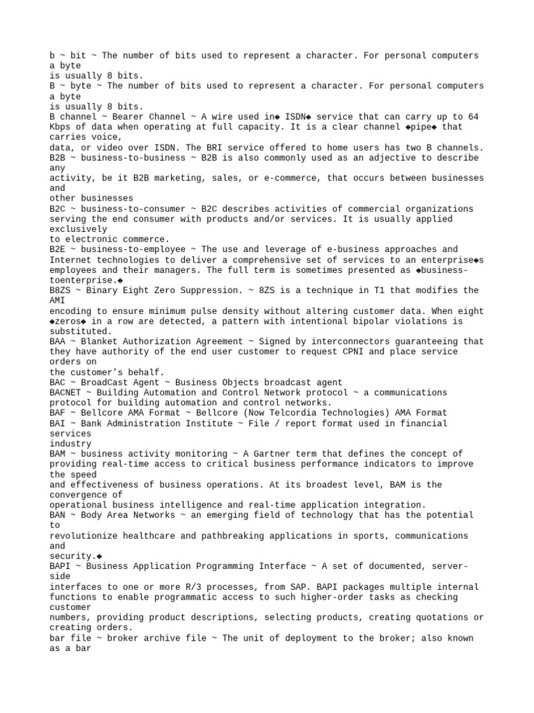 Dictionary of Computer Acronyms and Abbreviations B | PDF | Computer ...