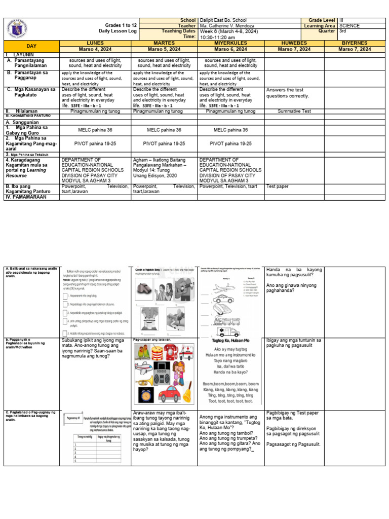 Dll-Science-Q3-Week 6 | PDF