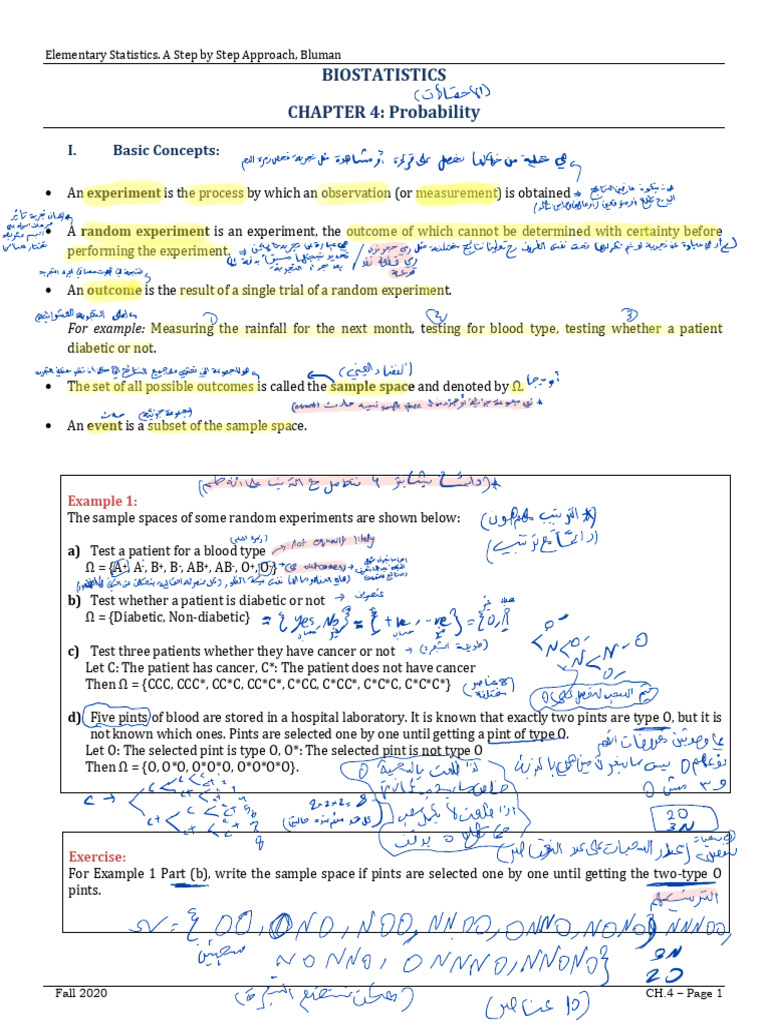 CH 04 Amani | PDF | Experiment | Probability