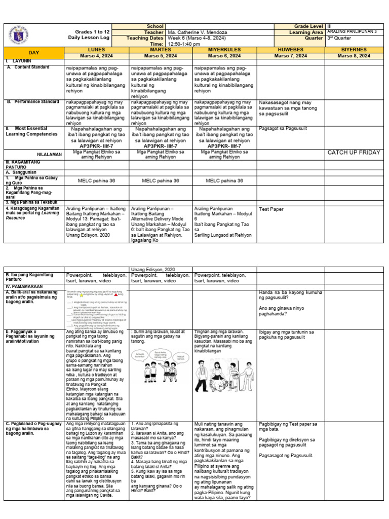 Dll-Ap-Q3-Week 6 | PDF