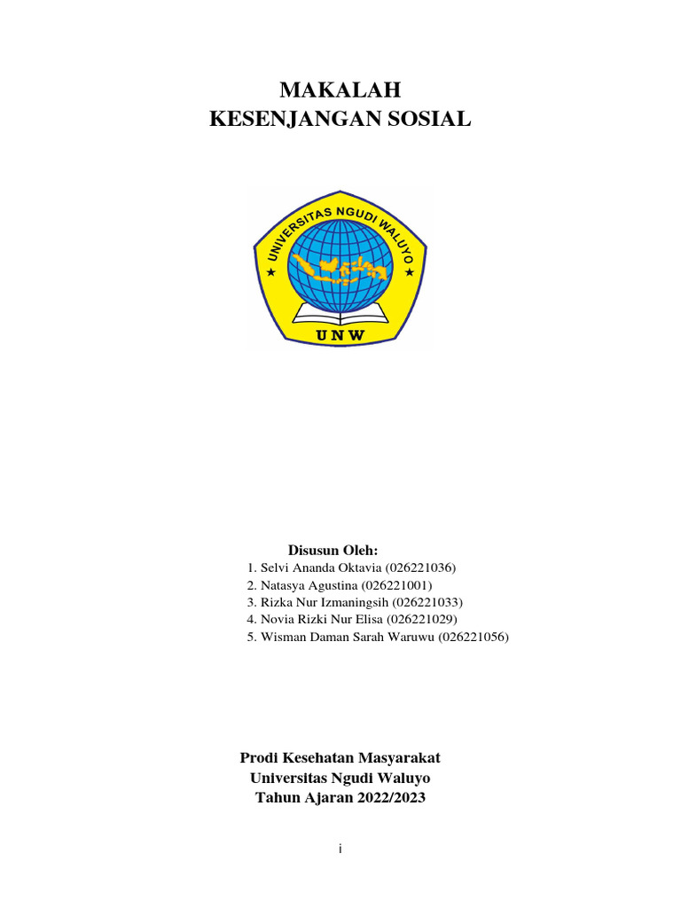Makalah Sosio Kesenjangan Sosial | PDF | Pengelolaan Keuangan & Uang | Ilmu Sosial