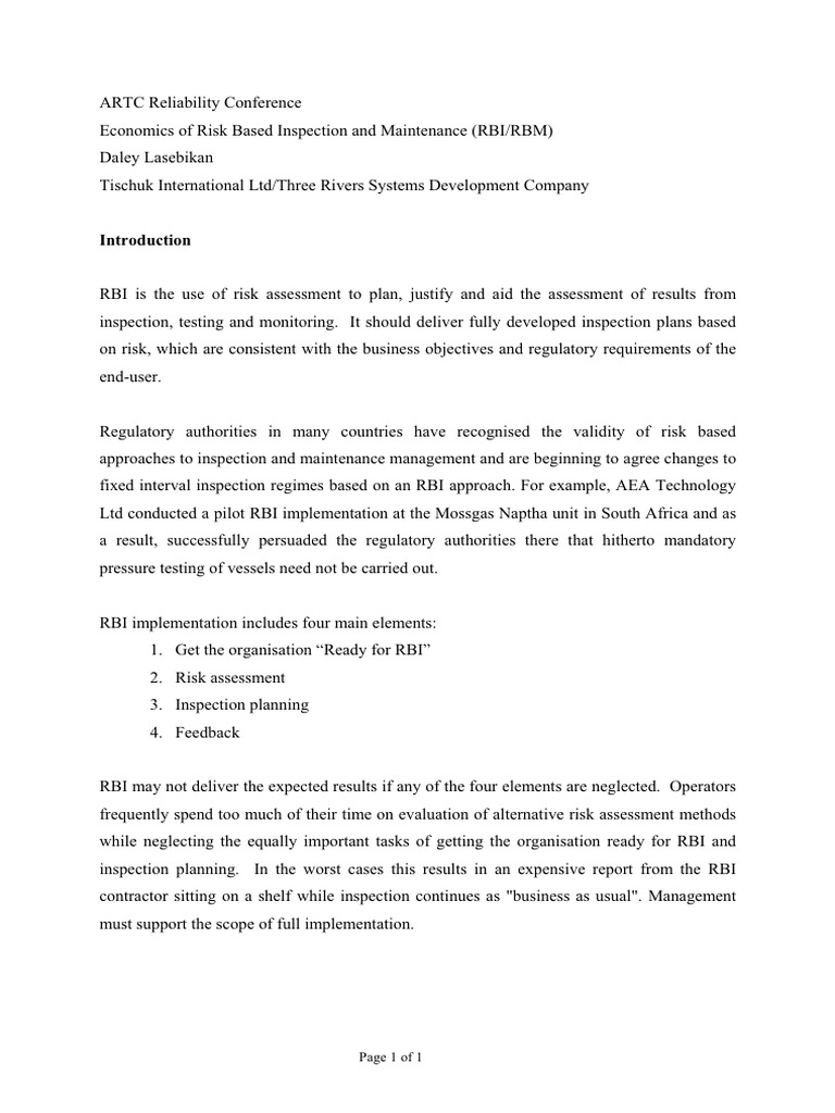 Sip 1 | PDF | Risk Assessment | Risk