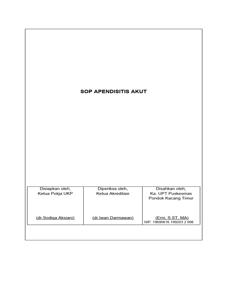 Sop App Akut | PDF