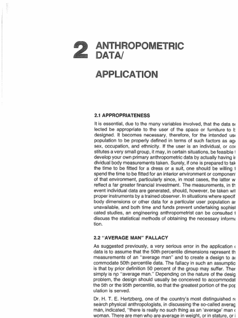 Anthropometricdata Application Pdf