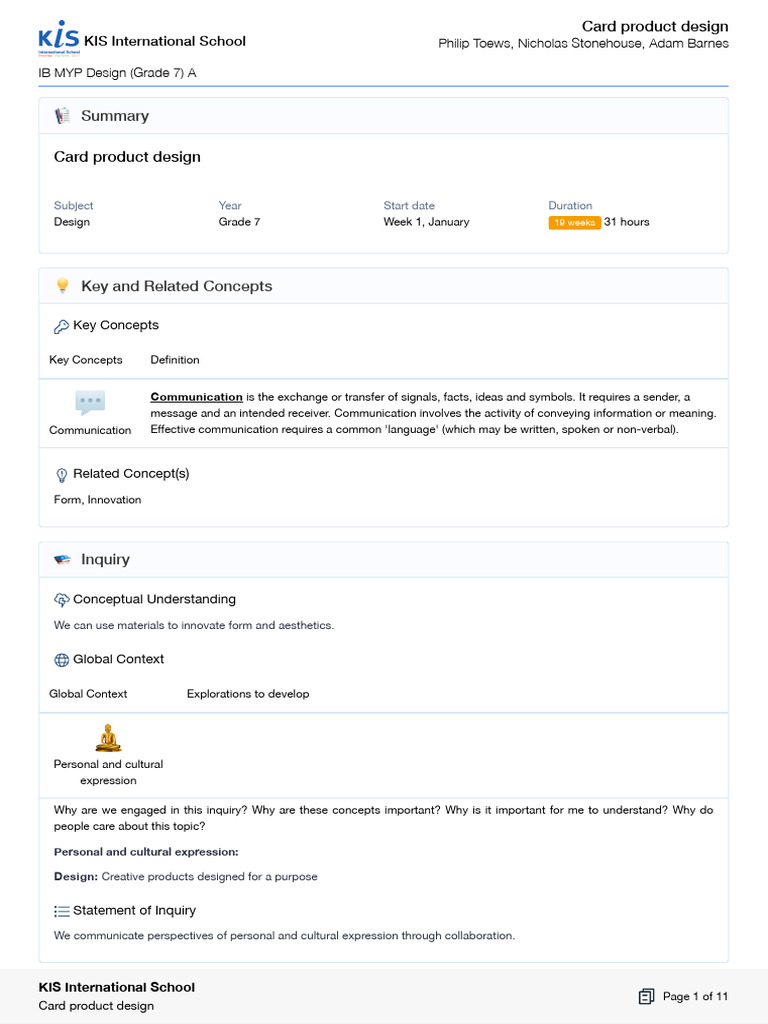 Card Product Design | PDF | Communication | Page Layout