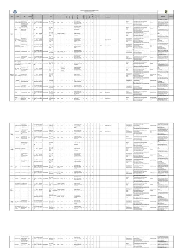 Matriz de Identificación de Peligros Valoración y Evaluación de Los Riesgos Unp | PDF | Higiene