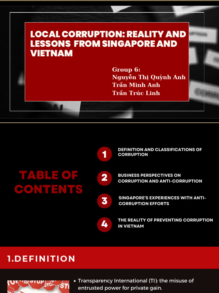 Presentation Group 6 | PDF | Corruption | Political Corruption