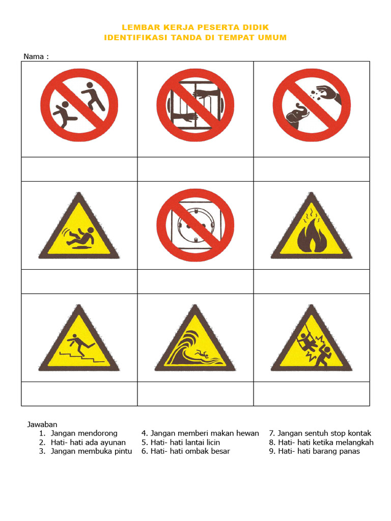 LKPD - Tanda Umum | PDF | Perjalanan | Griya & Taman