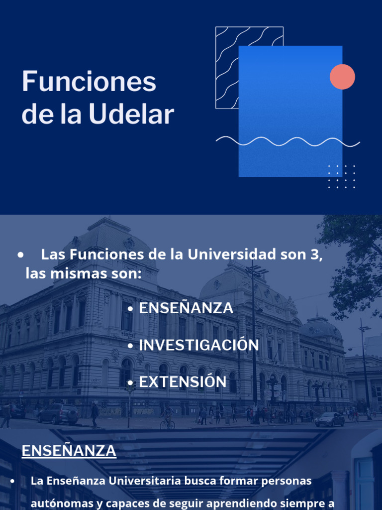 Funciones de la Udelar: Enseñanza, Investigación y Extensión | PDF