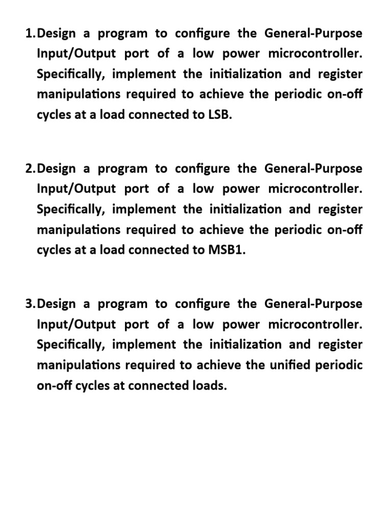 MSP430 GPIO Configuration Guide 2024 | PDF | Microcontroller | Computer ...