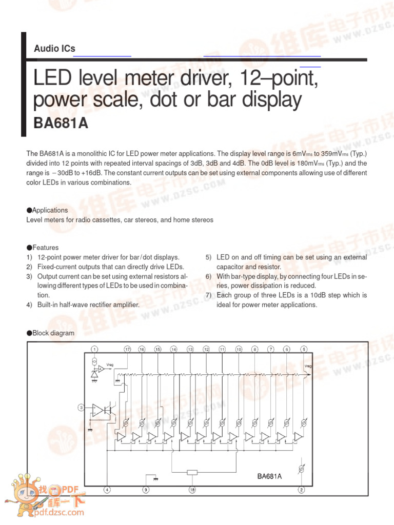 Level Metter para 12 Leds | PDF | Resistor | Capacitor