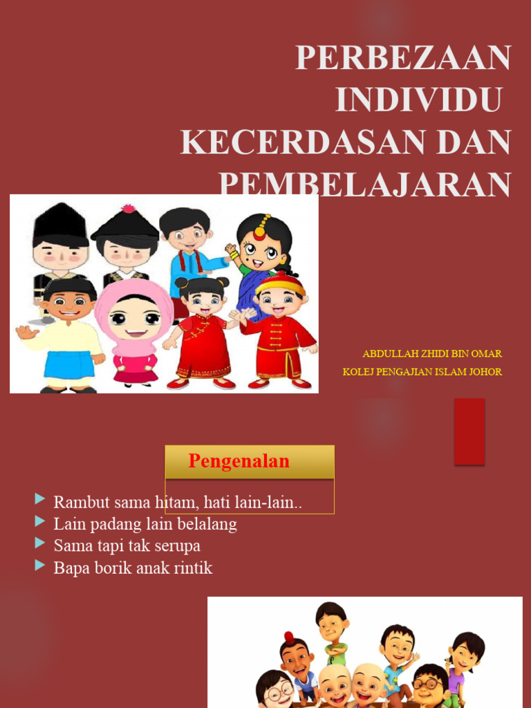 Perbezaan Individu dalam Kecerdasan dan Pembelajaran | PDF | Karier ...