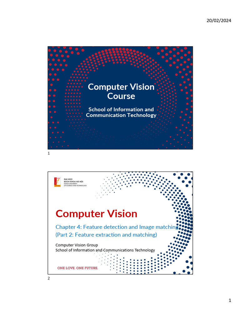 Feature Extraction in Computer Vision | PDF | Multidimensional Signal Processing | Image Processing