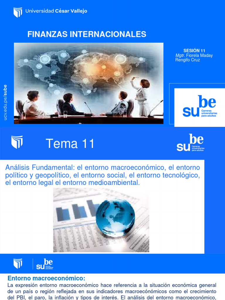 Sesión 11-Entorno Macroeconomico | PDF | Macroeconómica | Producto Interno Bruto