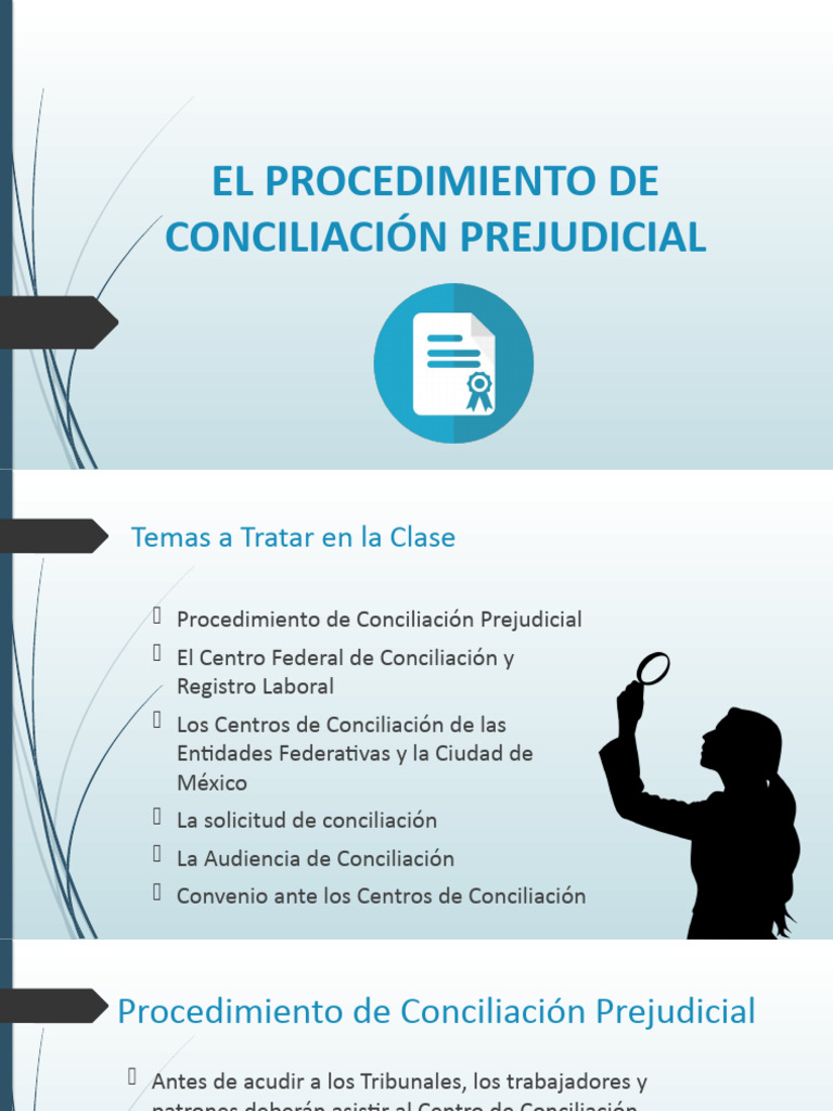 El Procedimiento de Conciliación Prejudicial | PDF | Derecho laboral ...