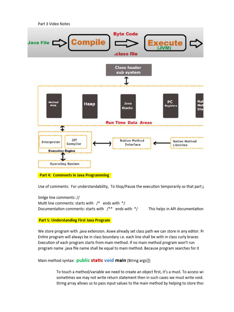 Java Notes | Download Free PDF | Programming | Computer Program