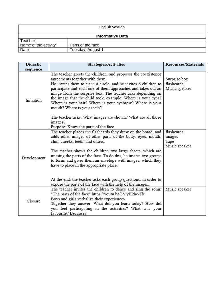 English Session-Ingles | PDF