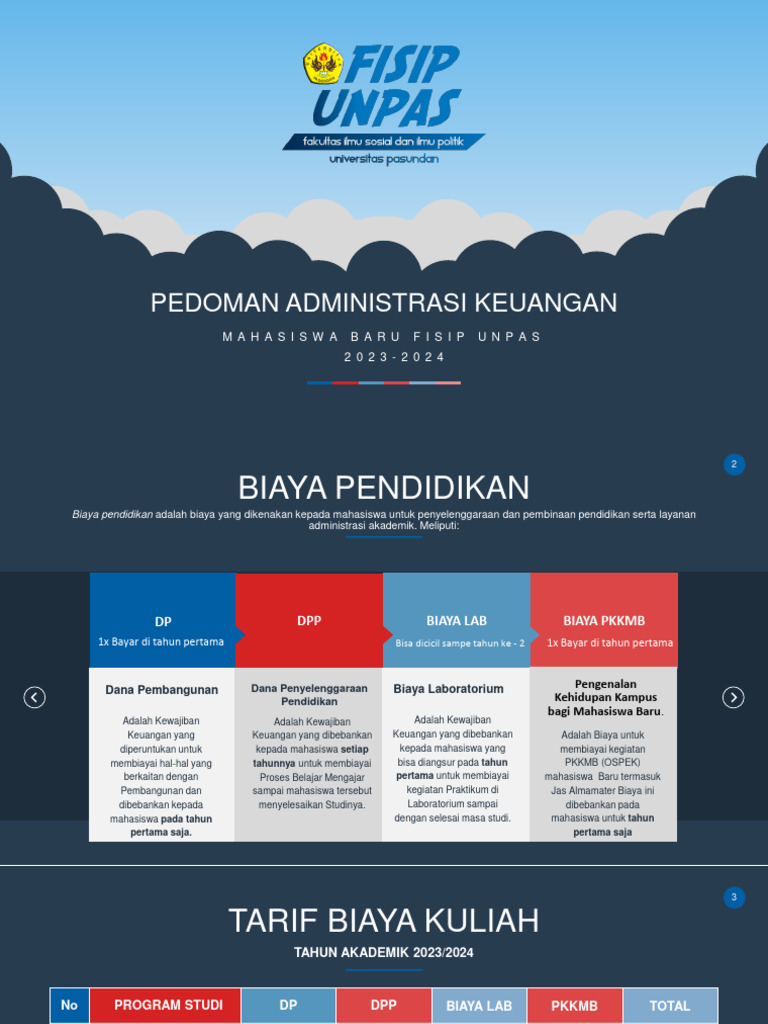 Prodi Ilkom Pedoman Keuangan Maba Fisip Unpas Ta. 2023-2024 | PDF ...