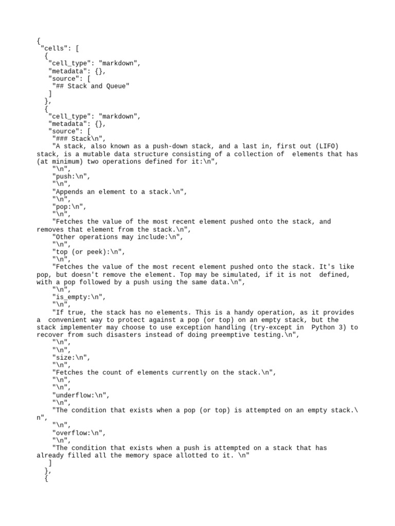 BCS | PDF | Queue (Abstract Data Type) | Computing
