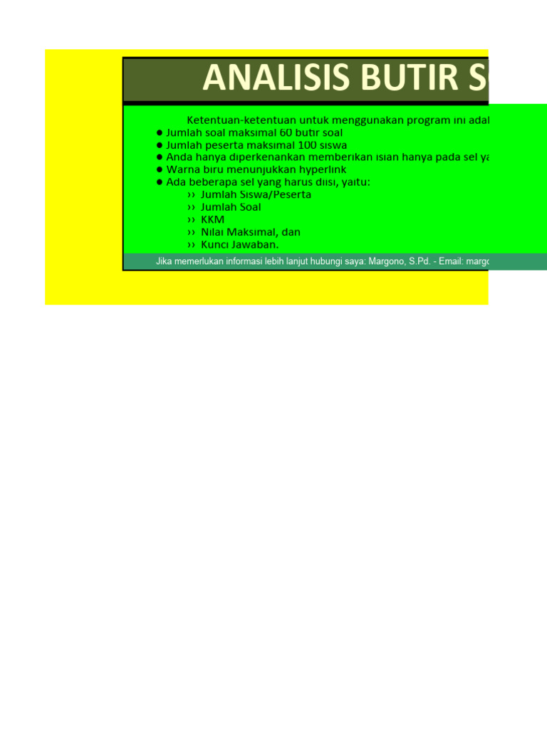 Analisis Soal Pilihan Ganda - B. ING XII IPA | PDF