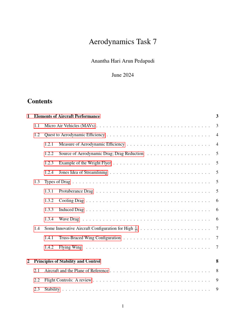 Aerodynamics Task 8a | PDF | Flight Control Surfaces | Drag (Physics)