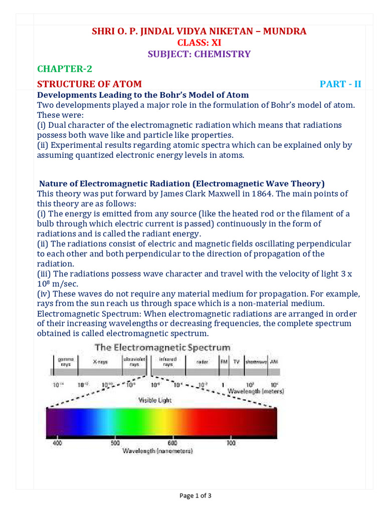 11 Chemistry (CH 2) Part II | PDF | Photoelectric Effect ...