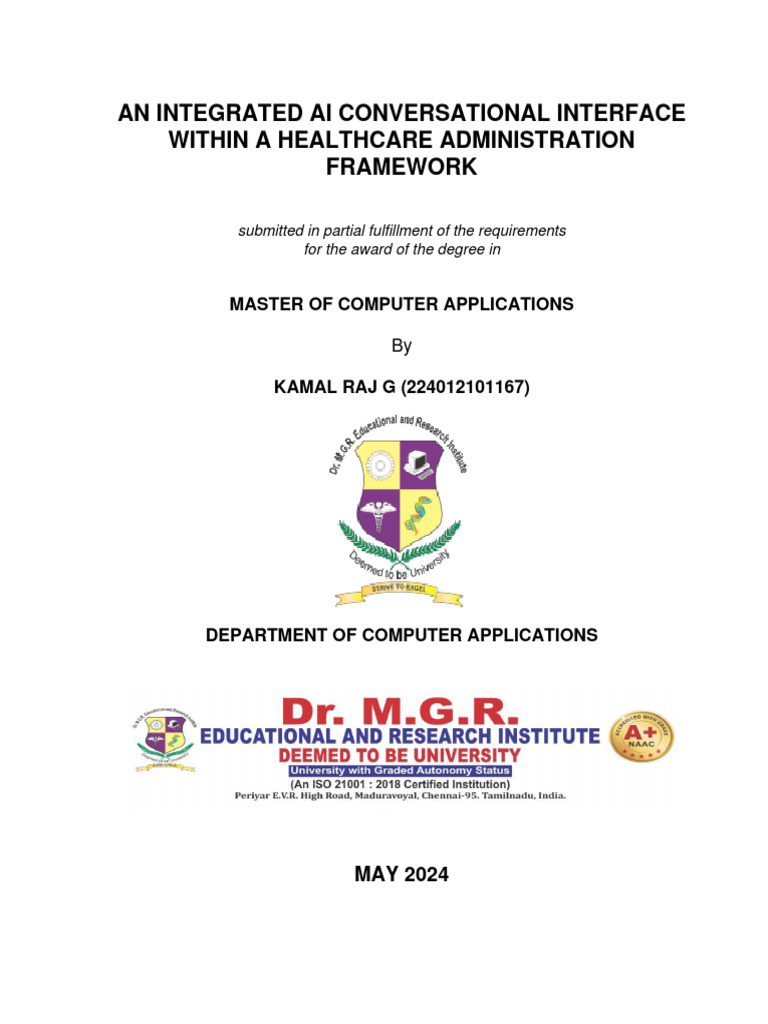 MCA Project Documentation Format-V2024 | PDF | Html | Java Script