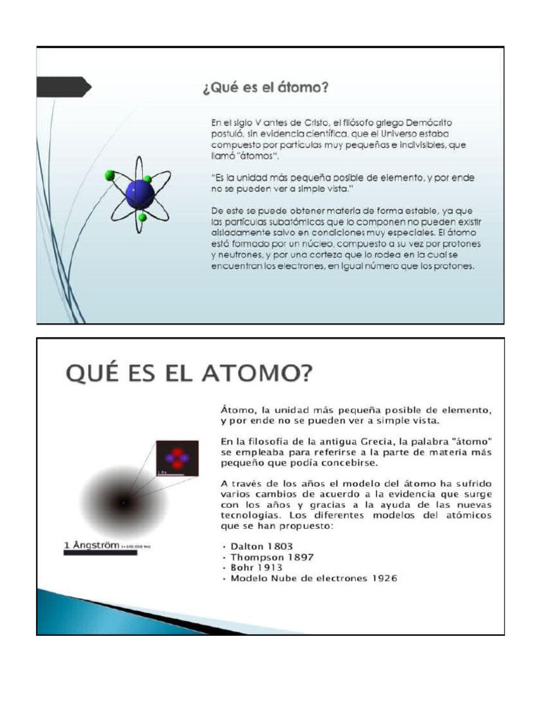 Información Del Átomo | PDF
