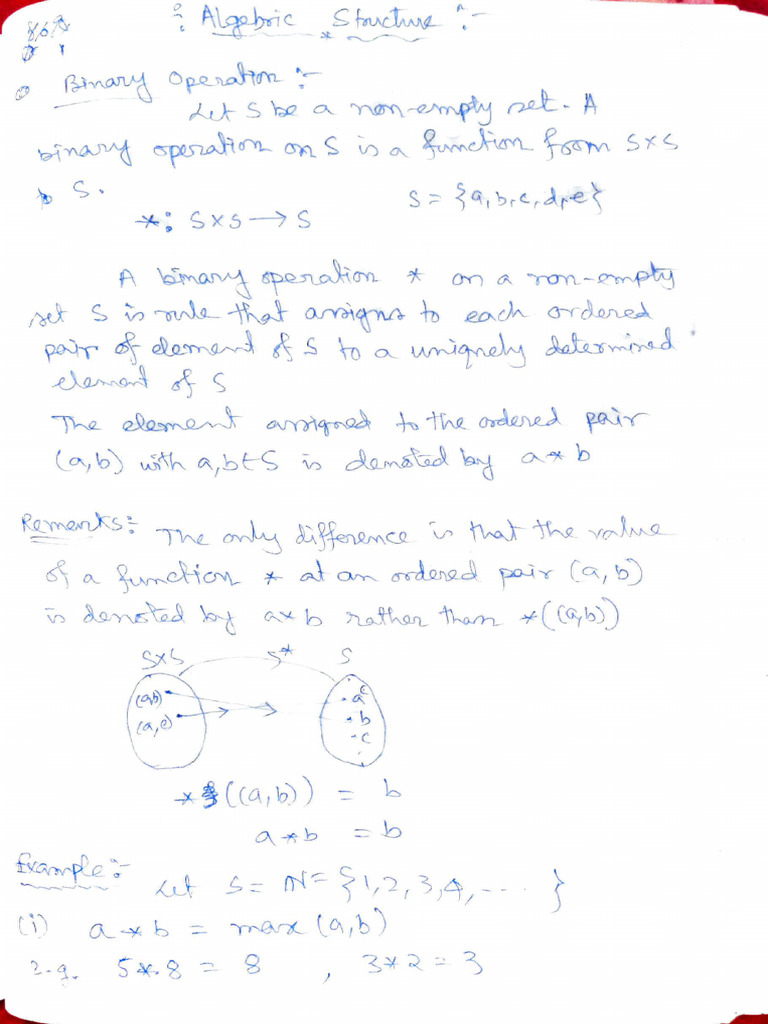 Algebraic Structure - 01 | PDF
