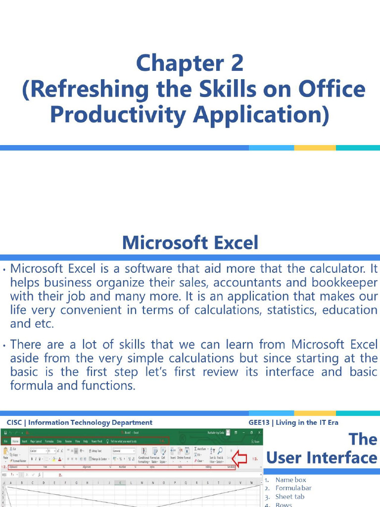 Chapter 2 Ms Excel Pdf 