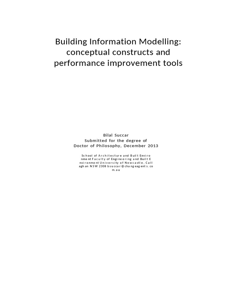 Building Information Modelling Conceptua-1-100 | PDF | Building Information Modeling | System