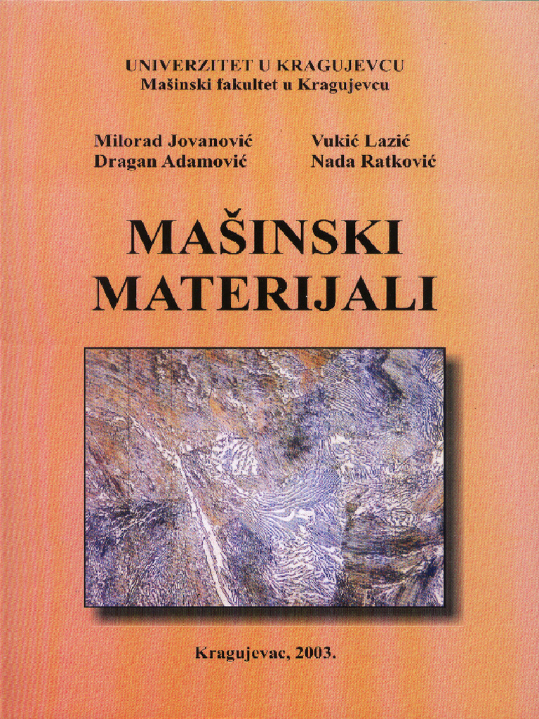 Knjiga Masinski Materijali | PDF