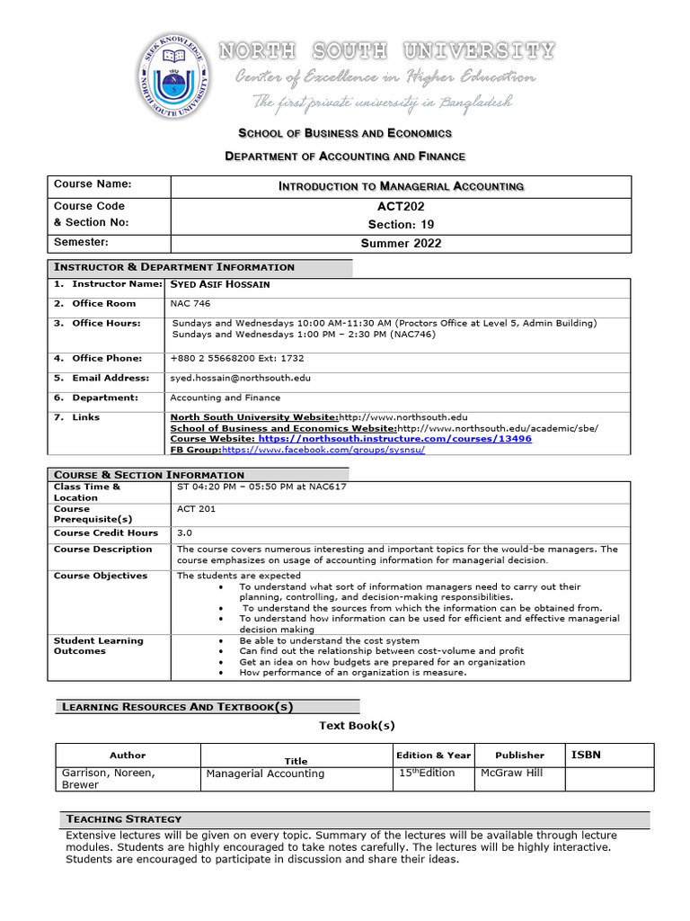 Course Outline | PDF | Academic Dishonesty
