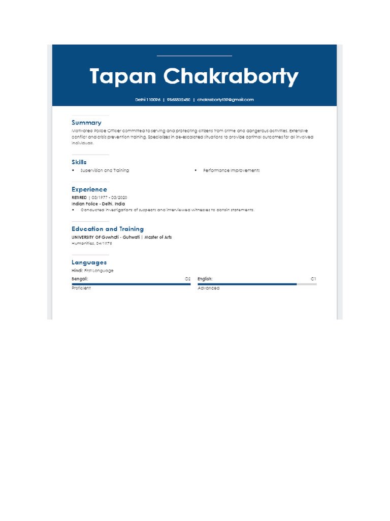 Tapan Resume | PDF