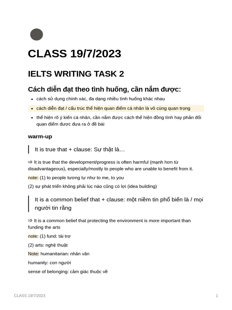 Writing Lesson 4 | PDF