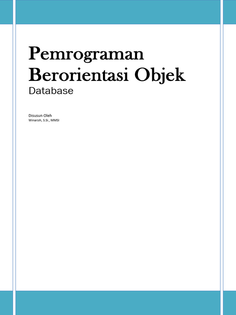 Pemrograman Berorientasi Objek Modul - 10 | PDF