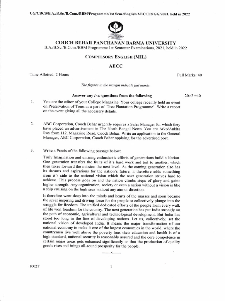 Compulsory English (Mil) Aecc | PDF | Economies