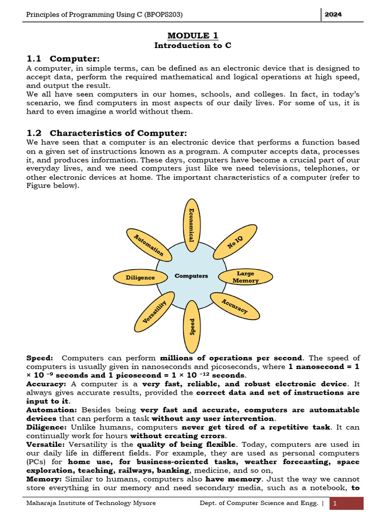 Module 1-BPOPS203 | PDF | Image Scanner | Printer (Computing)