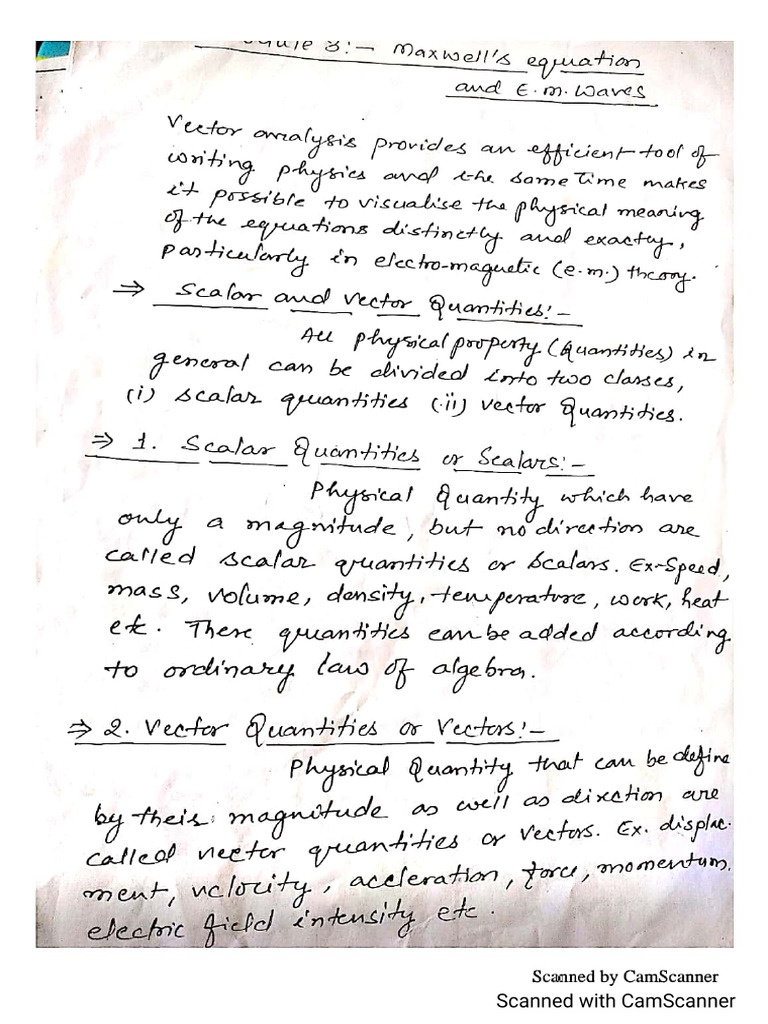 Maxwell's Equations and Electro Magnetic Waves | PDF