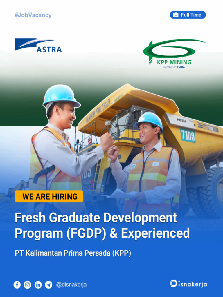 (FGDP) Fresh Graduate Development Program - KPP Mining | PDF