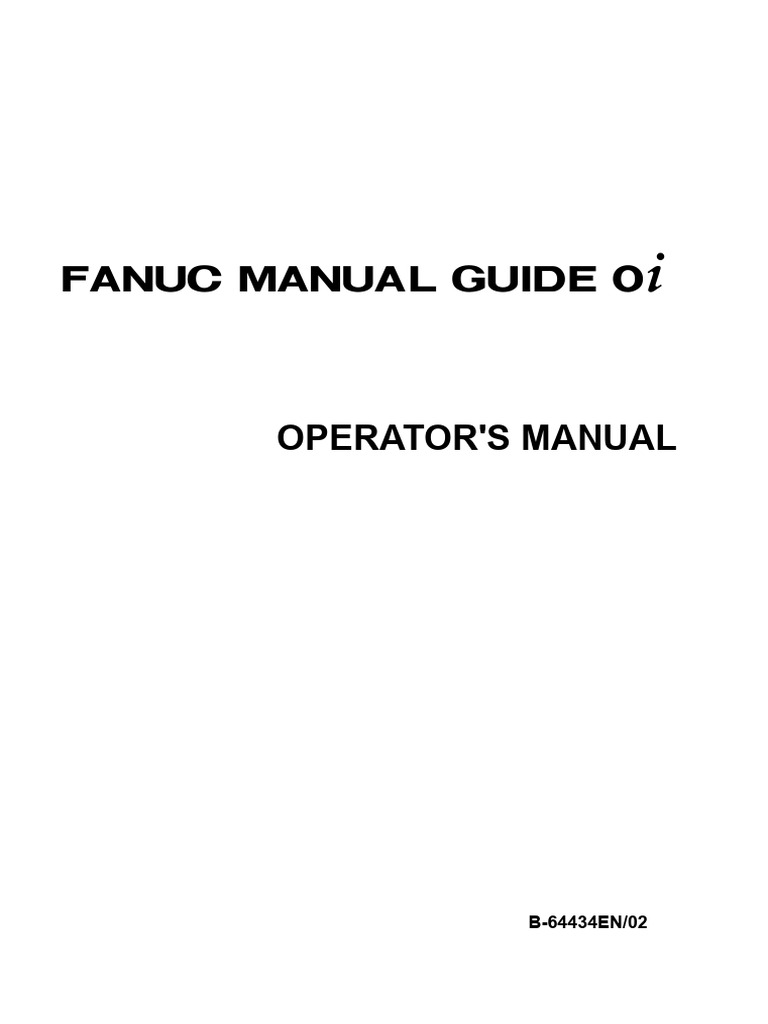 Fanuc Manual Guide 0+ | PDF | Numerical Control | Machining